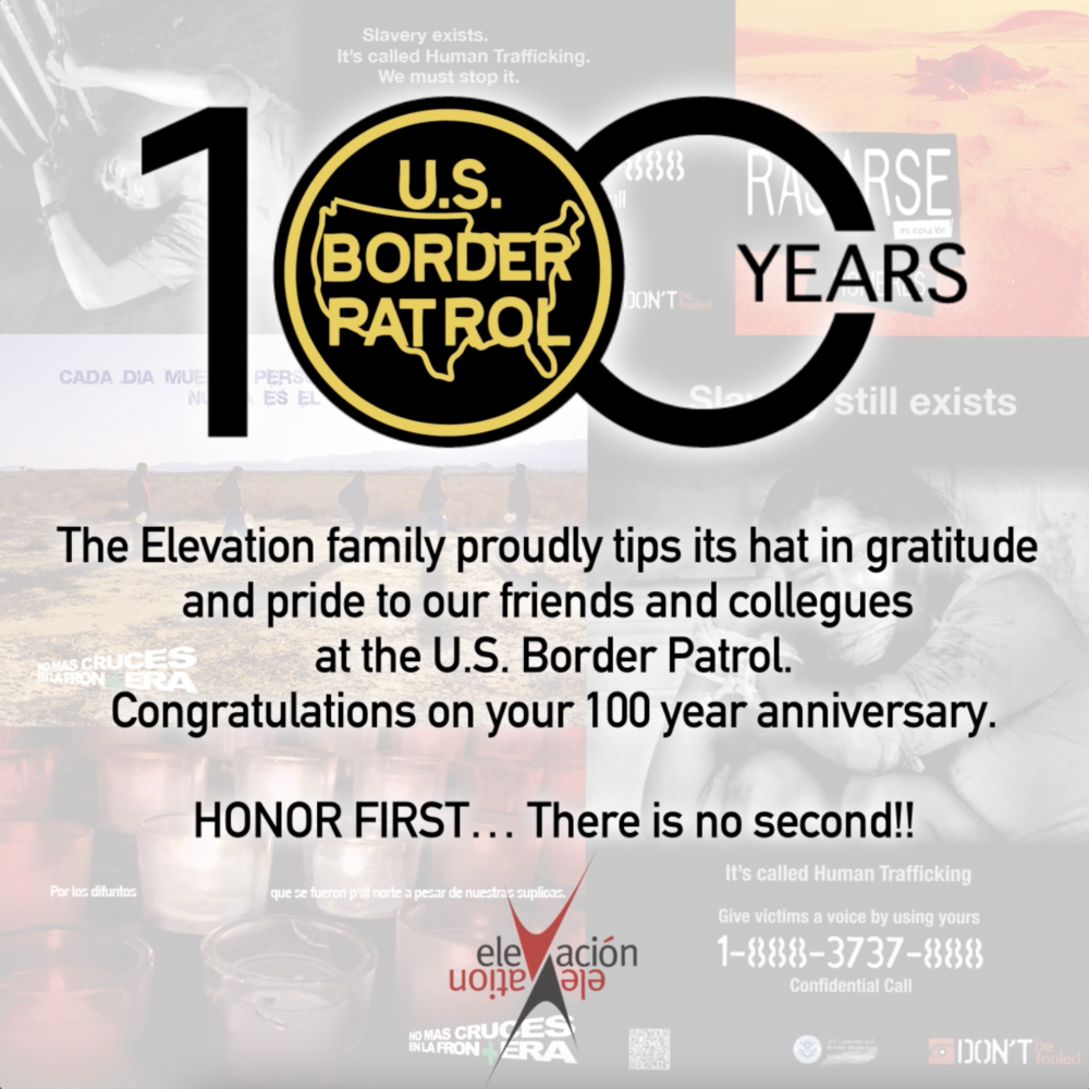 100th Anniversary of the U.S. Border Patrol - Elevation